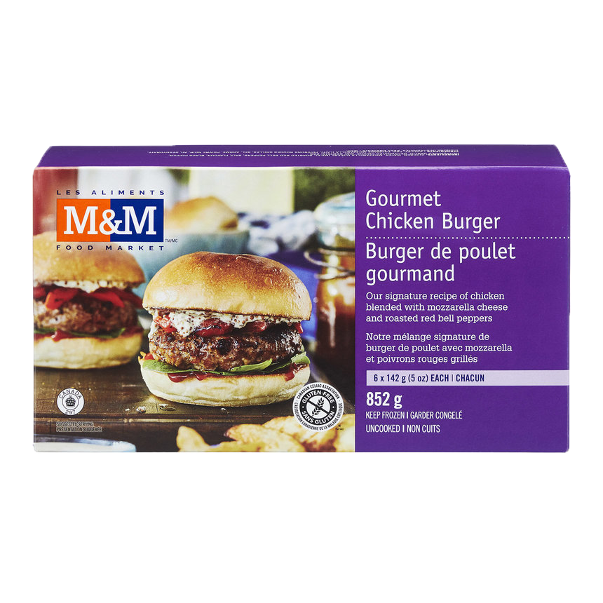 M&M GOURMET CHICKEN BURGER Powell's Supermarkets